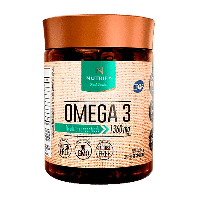 Omega 3 Nutrify 60 capsulas - Tudo em Suplementos Alimentares