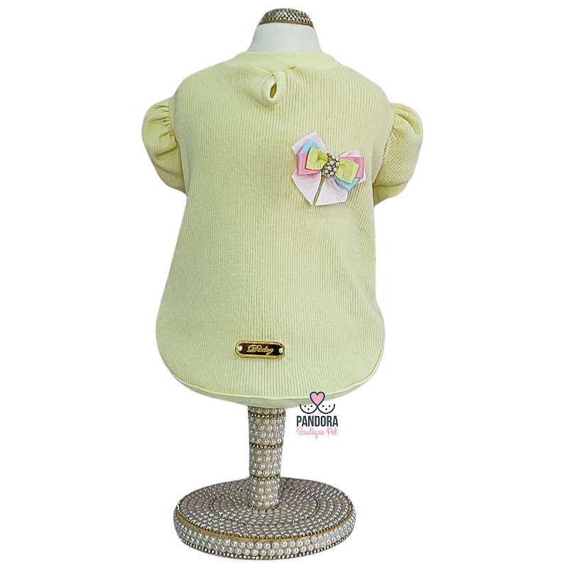 Camiseta para Cachorro DuDog Vest Amarelo - Pandora Boutique Pet