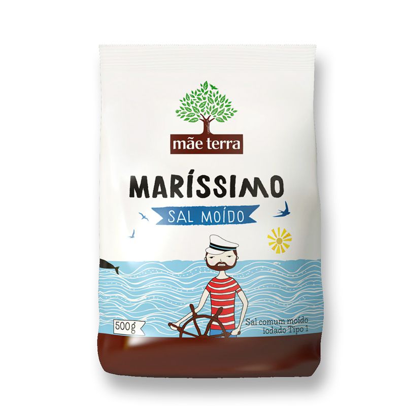 Sal Maríssimo - Sal Marinho Moído - 500g - Mãe Terra - Casa do ...
