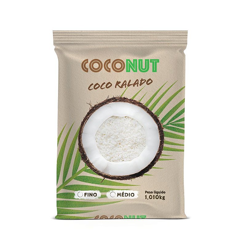 Coco Ralado Fino Coconut 1,010kg - Loja oficial QualiCoco