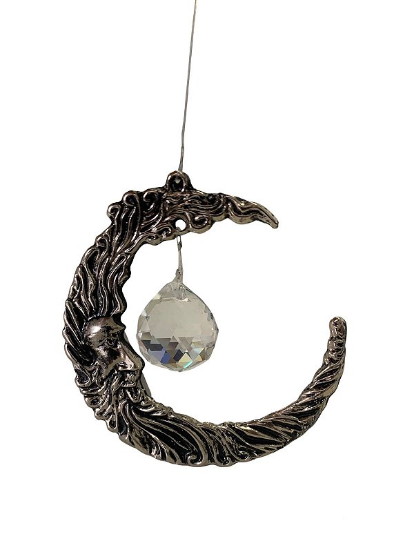 Amuleto Lua Prata - Mercado da Bruxa