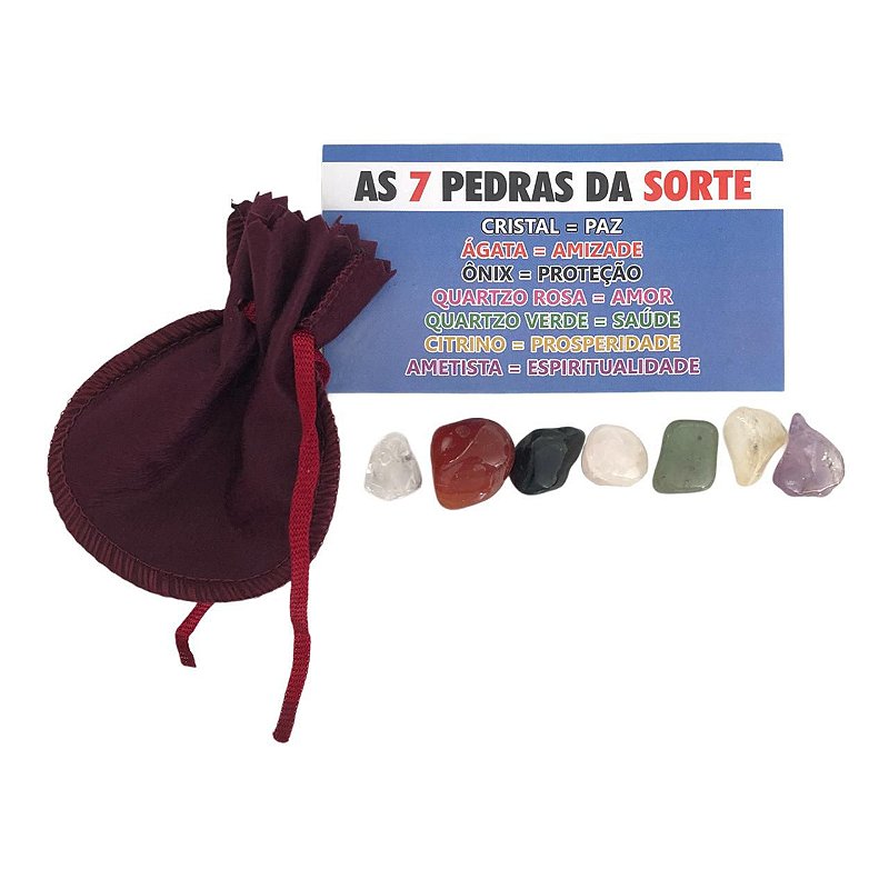 Kit 7 Pedras da Sorte - Mercado da Bruxa