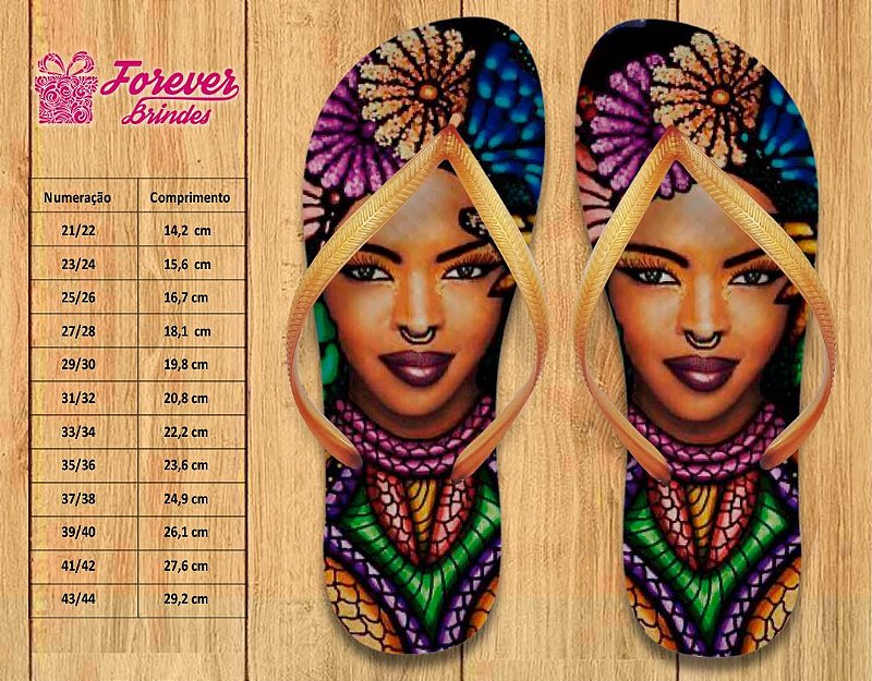 Chinelo Deusa Africa - FOREVER BRINDES