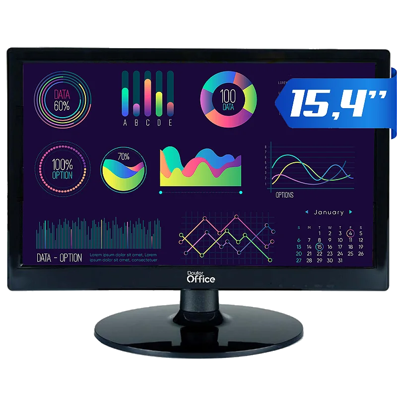 Monitor Dr. Office, 15.4 Pol, HD, 75Hz, HDMI/VGA, MDR-0501-15 ...