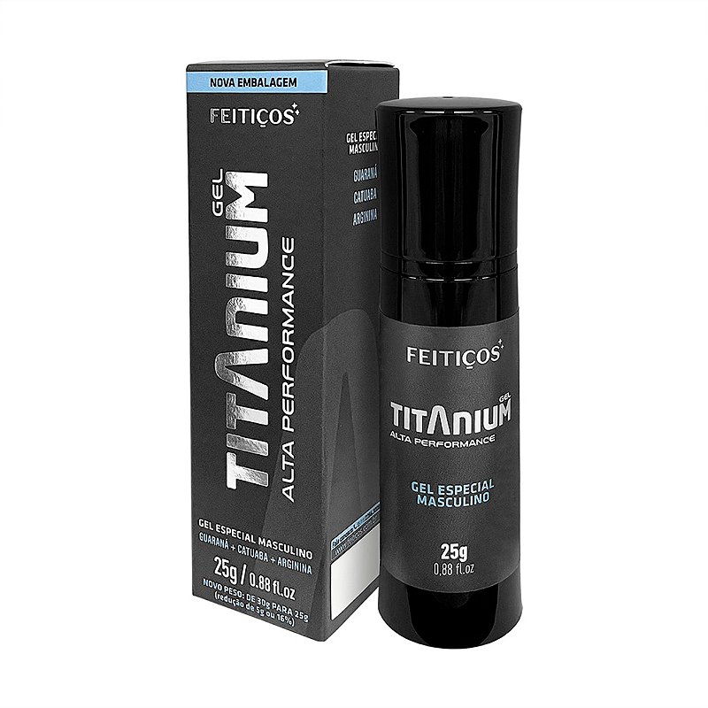Titanium Gel Potencializador Masculino 25gr Feitiços Aromáticos - Sex ...