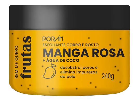 Esfoliante Corpo e Rosto Bem Me Quero Frutas Manga Rosa Porán PR220 - Maquiagem Atacado