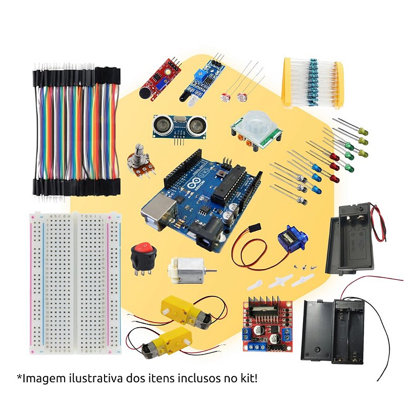 Robótica com Arduíno - Kit Escolar Completo - Fundamental II e Médio ...