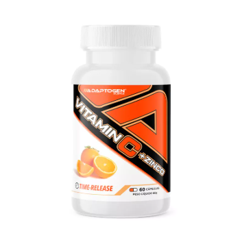 Vitamina C + Zinco 60 Caps - Adaptogen - CWB Suplementos Curitiba