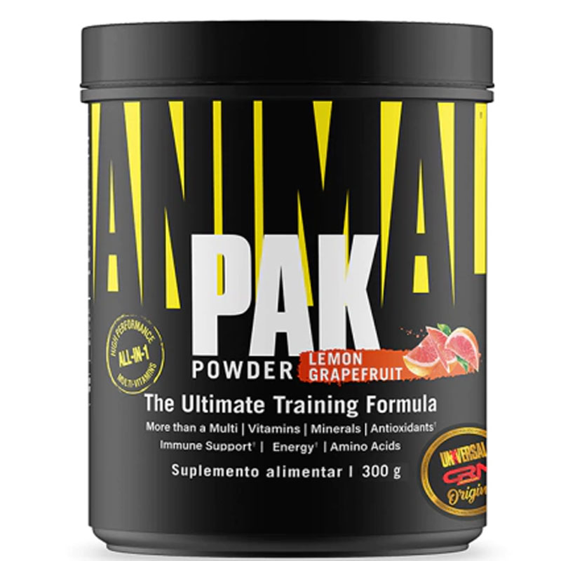 ANIMAL PAK POWDER LEMON GRAPEFRUIT - 300G UNIVERSAL NUTRITION ...