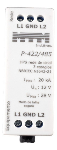 Protetor de Surto P-485 - Segurança para Redes RS-485 e Automação ...