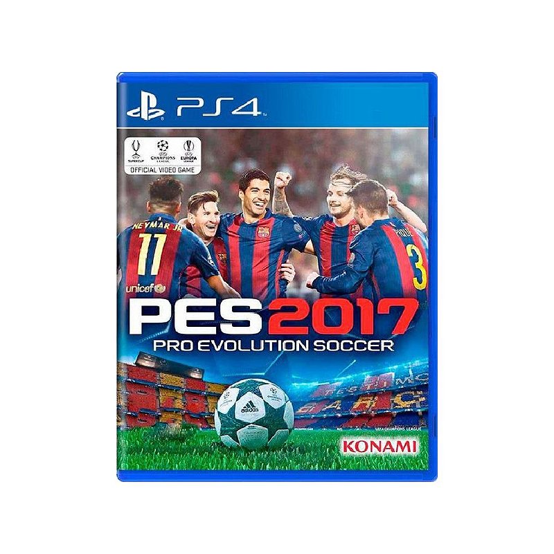 Jogo Pro Evolution Soccer 2017 (PES 17) - PS4 (PlayStation) - Usado ...
