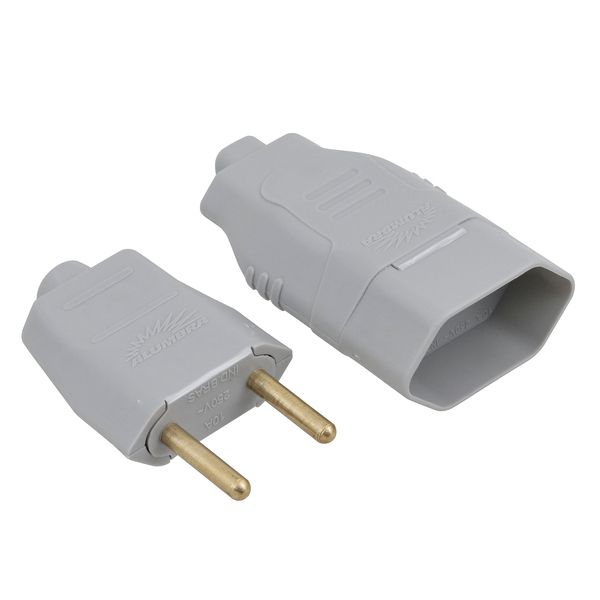 Pino 2 Polos + Femea 10A Alumbra - Conjunto - Anchieta Materiais ...