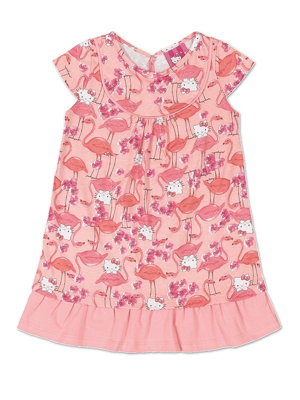 Vestido Flamingos Hello Kitty - Baboobee - Roupas para Bebês e Crianças ...