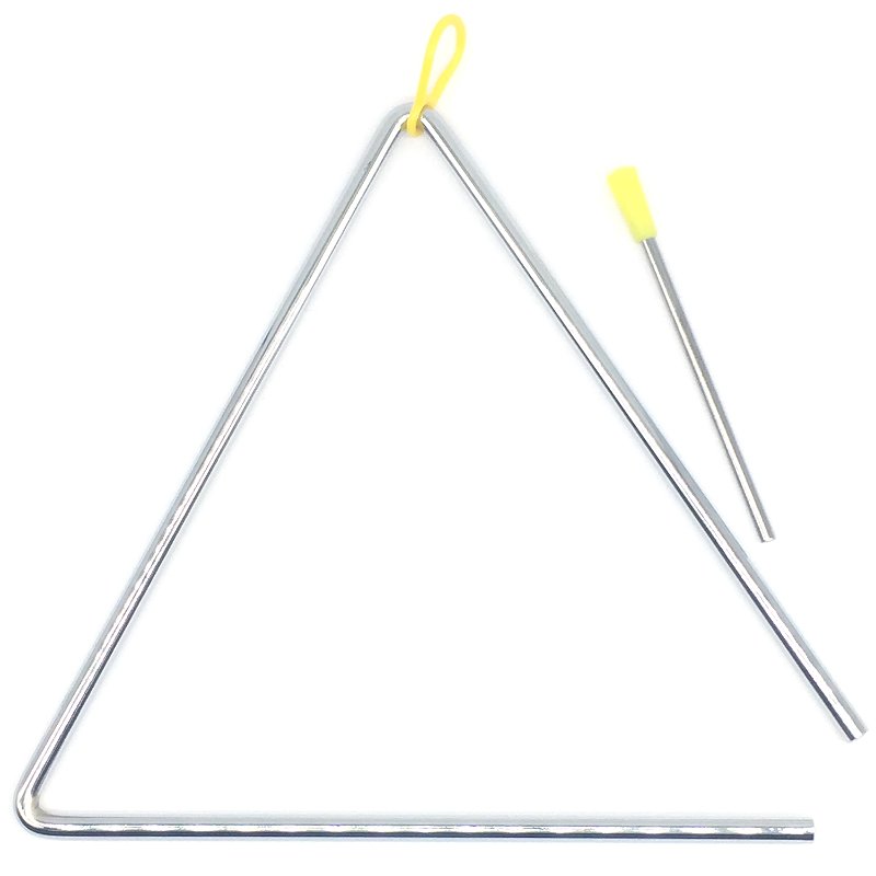 Triangulo musical 30 cm com batedor TRG12 - Aço - Music Experience ...