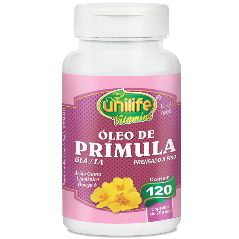 Óleo de Prímula 120 cápsulas Unilife - Edin