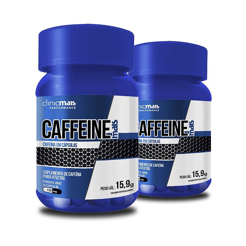 Kit 2 Cafeína Caffeine Clinic Mais 30 cápsulas - Edin