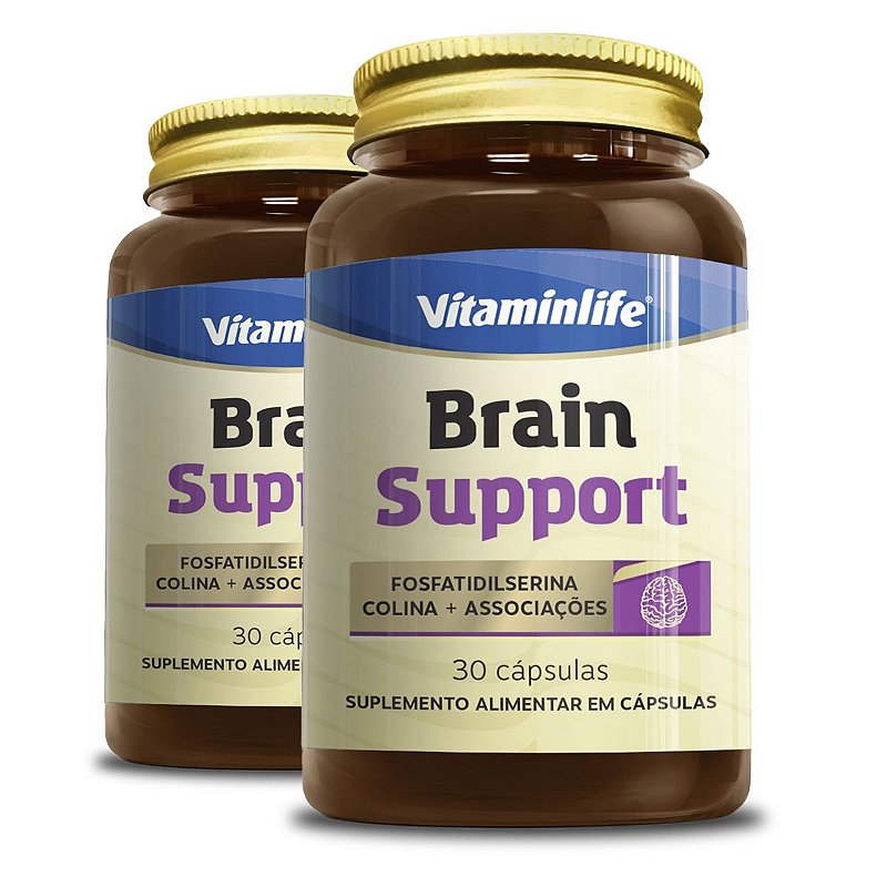 Kit 2 Brain Support Vitaminlife 30 cápsulas - Edin