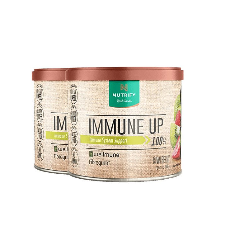 Kit 2 Immune Up Nutrify Imunidade Wellmune Kiwi Berry 200g - Edin