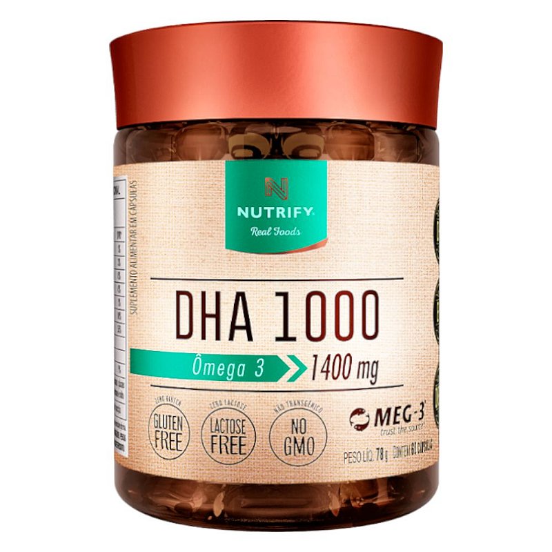 Ômega 3 Nutrify DHA 1000 60 Cápsulas - Edin