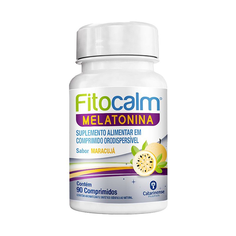 Fitocalm Melatonina Catarinense Maracujá 90 capsulas - Edin