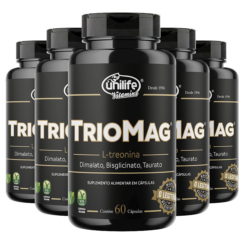 Kit 5 Triomag Unilife 60 Cápsulas - Edin