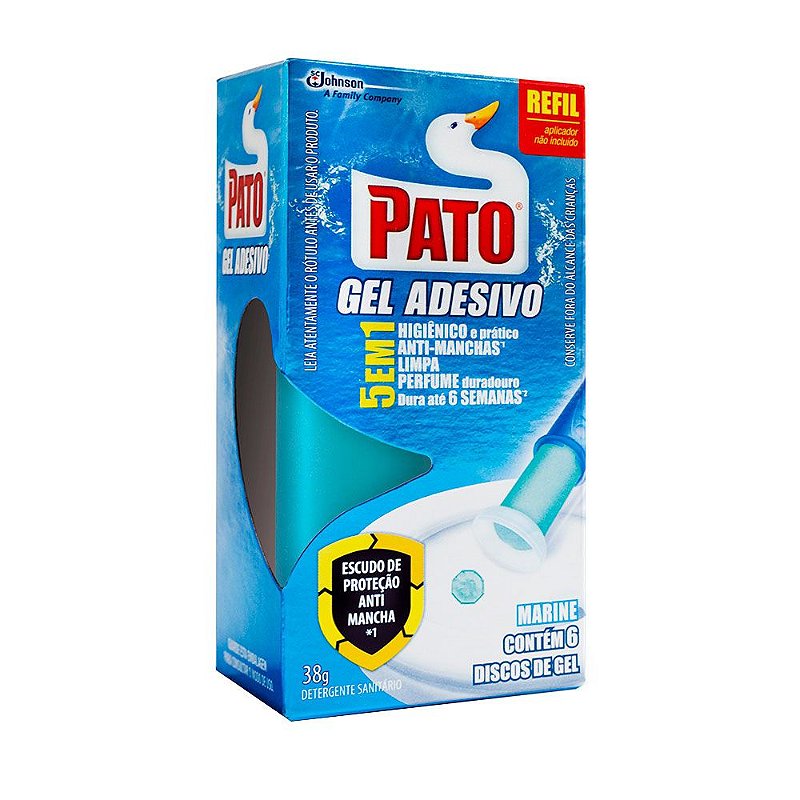 GEL ADESIVO PATO REFIL MARINE [6UN] - Certeza Higiene e Limpeza