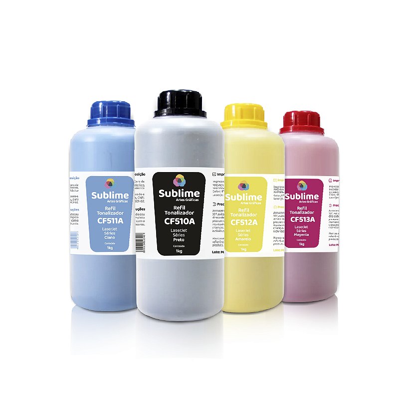Kit de Pó de Toner HP 204A Sublime 1kg é Zip - Zip Cartuchos