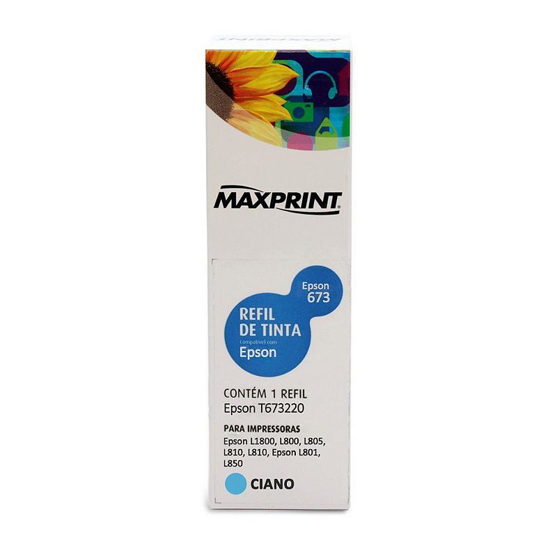 Tinta Epson L800 Ciano Claro Maxprint 100ml - Zip Cartuchos
