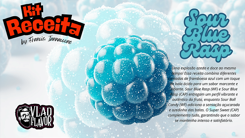 Kit Receita Sour Blue Rasp - AROMAS ALIMENTÍCIOS IMPORTADOS