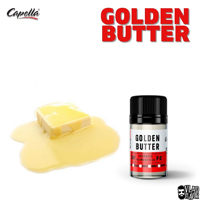 Golden Butter 10ml | CAP - AROMAS ALIMENTÍCIOS IMPORTADOS