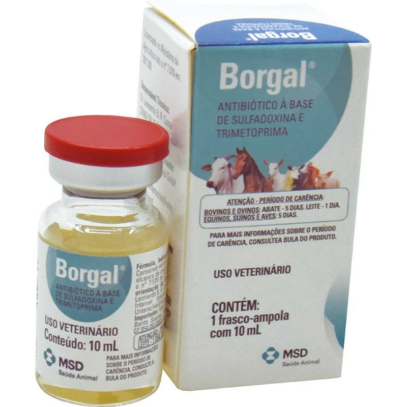 Borgal injetável 10ml - Léopec Farmácia Veterinária