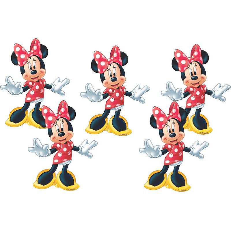 Micro Personagem Decorativo de E.V.A Minnie Mouse com 6 Un Ref 9019 ...