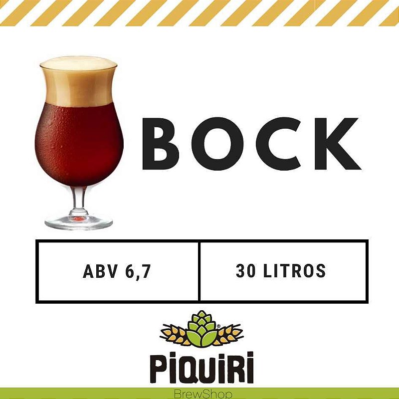 Kit receitas cerveja artesanal 30L Traditional Bock - Piquiri Brewshop ...