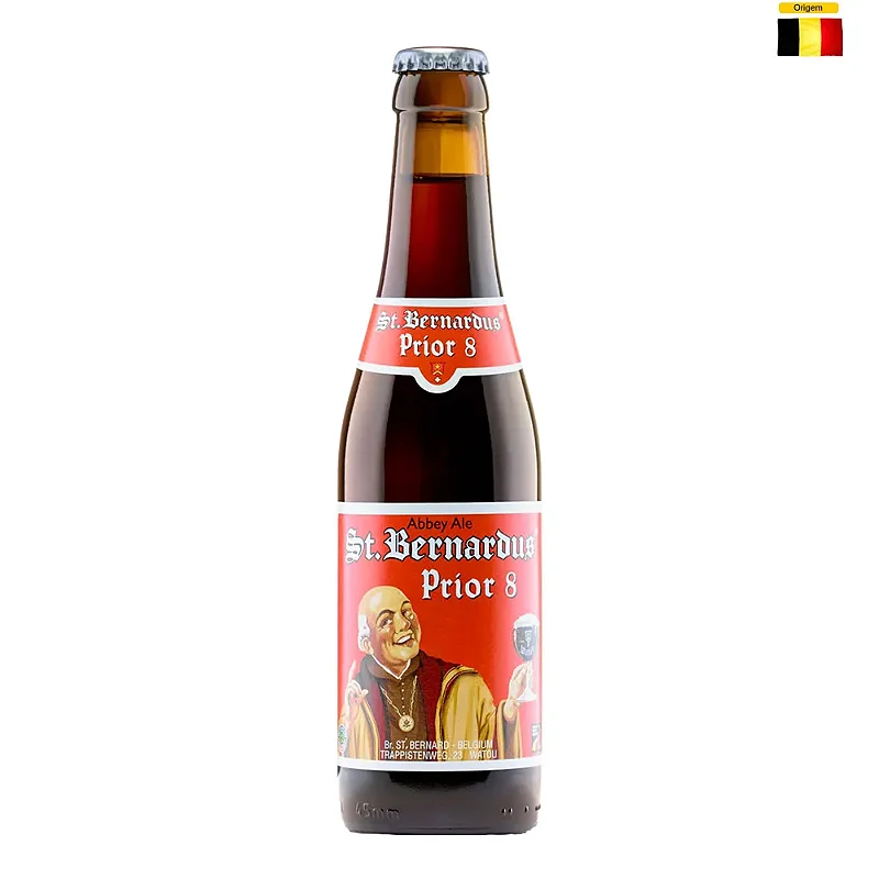 Cerveja St. Bernardus Prior 8 330ml – Aclamada Belgian Dubbel com 8% A - Piquiri Brewshop - Loja ...