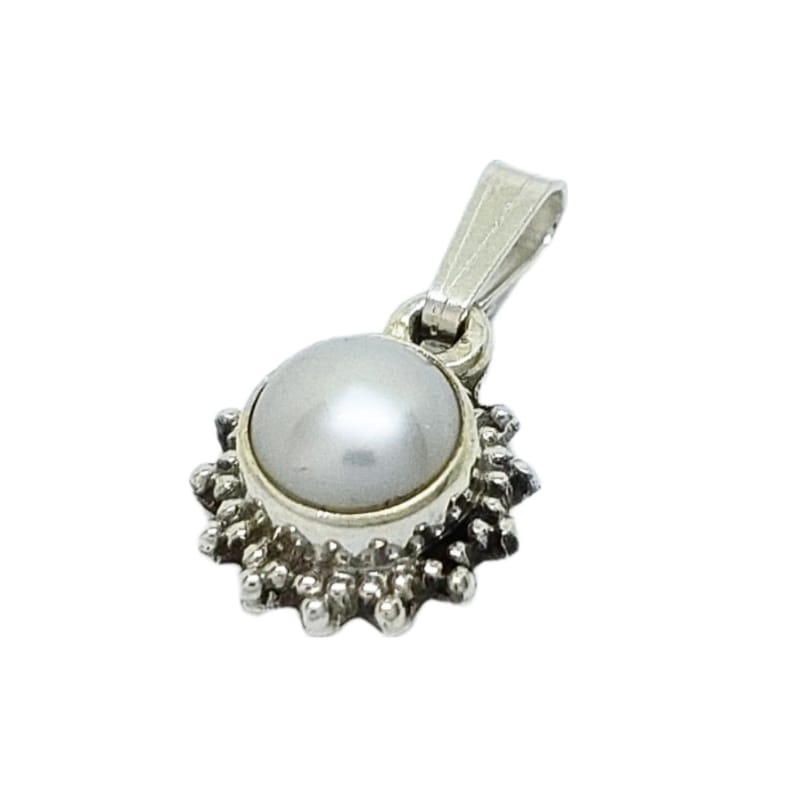 Pingente de prata 925 e Pérola Natural - Prata de Bali Joias - Prata ...