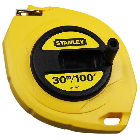 Trena Longa c/ Fita de Aço 30 Metros STANLEY 34-107 - zigferramentas