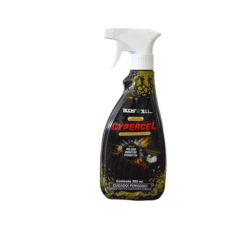 Inseticida Cypercel Spray 500ML TECNOCELL - zigferramentas