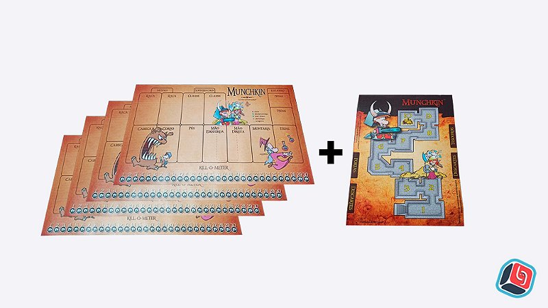 Playmat Munchkin Central + Individual - acessóriosBG - Impressões 3D ...