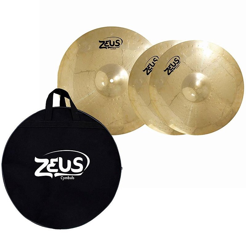 Set Prato Zeus Beginner Set A 13" 16" Com Bag - Look Music Instrumentos ...