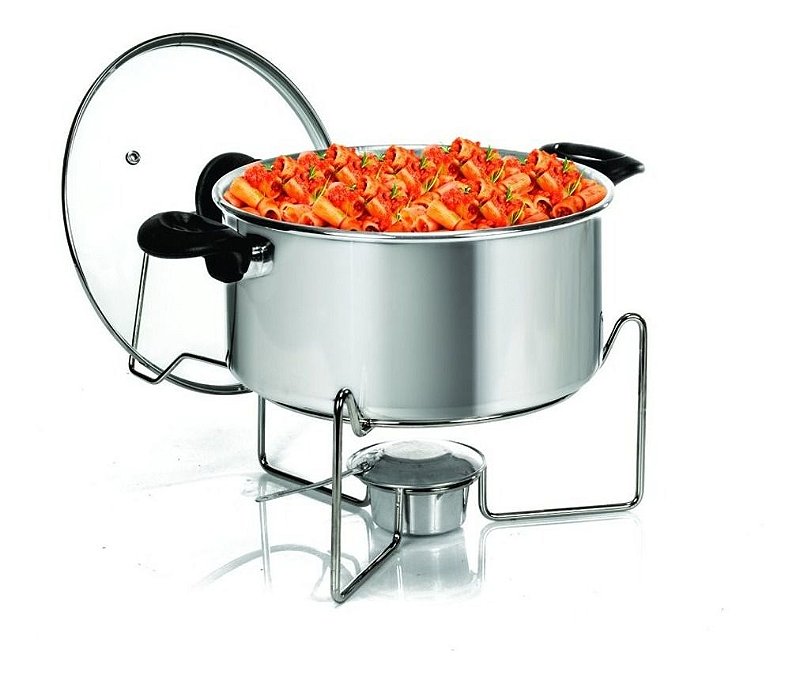 Rechaud De Mesa P/ Buffet E Festas Redondo Alumínio 6,5 L - Gogupo ...