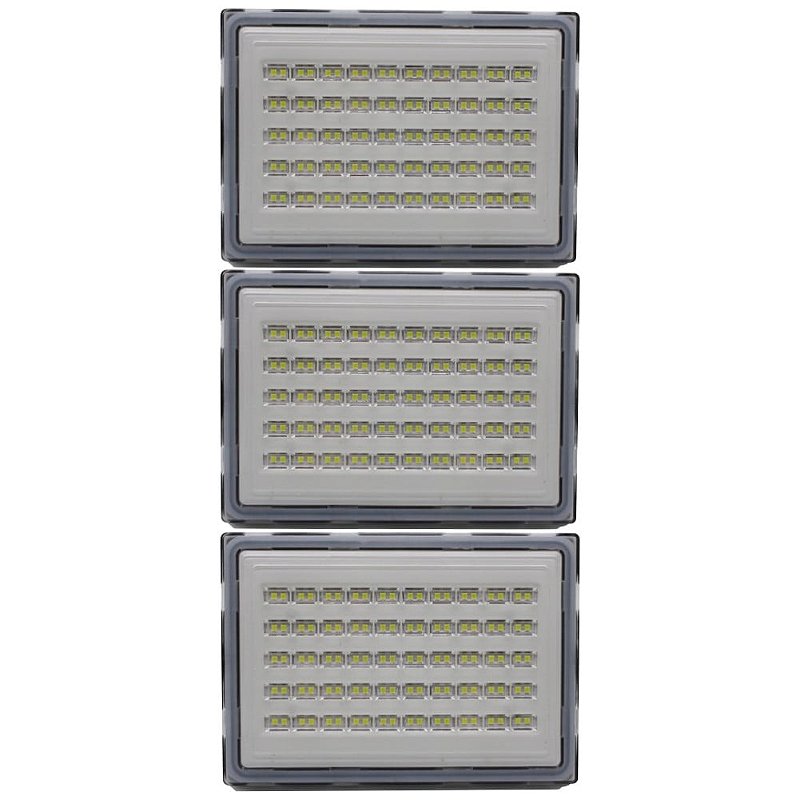 Refletor LED Holofote Modular ABS 300W á Prova D'água Branco Frio 6500 ...