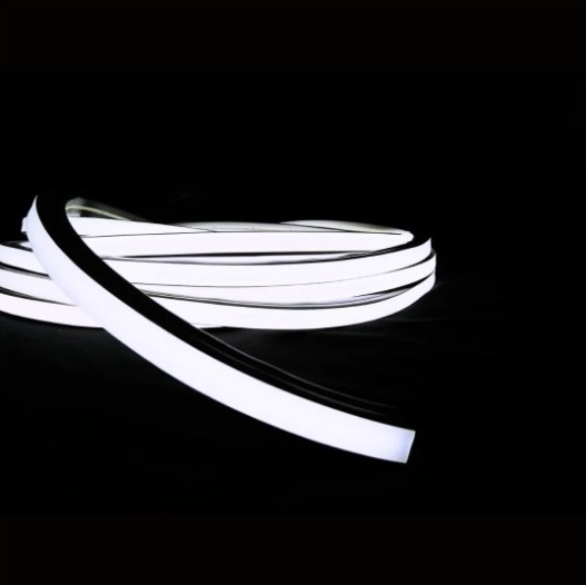 Perfil Flexivel Embutir Com Led / 14x14 50 Metros Branco Frio ...