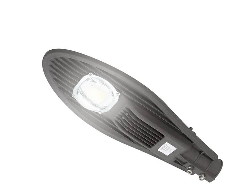 KIT20 Luminária Publica Pétala LED 50W Para Poste De Rua Cob Branco ...