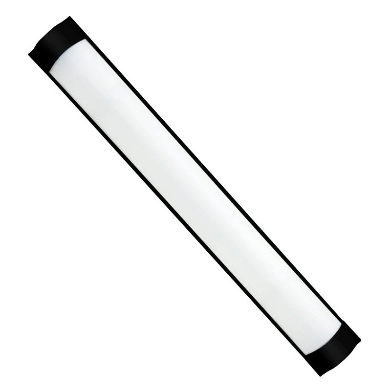 Linear LED 18W 60cm de Sobrepor Branco Frio 6000k - Borda Preto ...