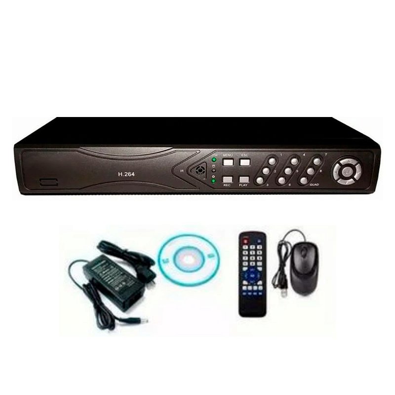 DVR Stand Alone 4 Canais AHD-M Full HD para Sistema de Segurança CFTV ...
