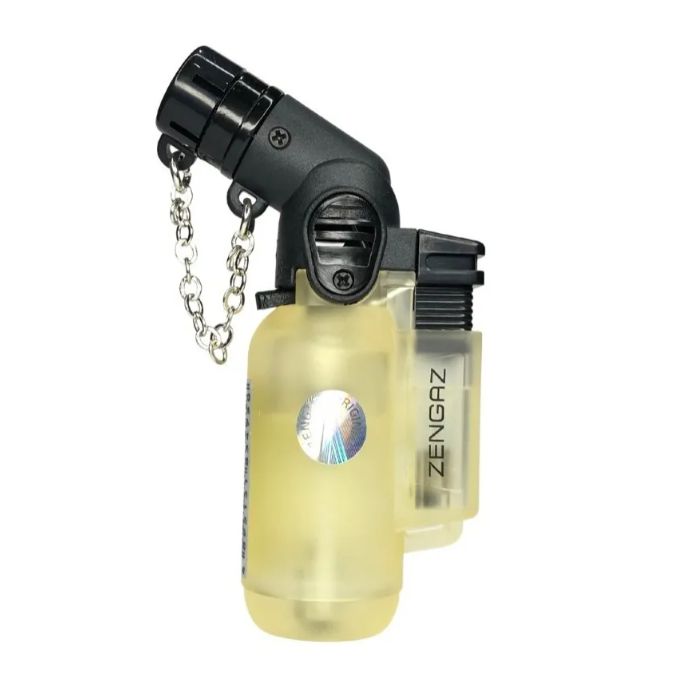 Isqueiro Maçarico Transparente Zengaz - Tabacaria MOLOTOV