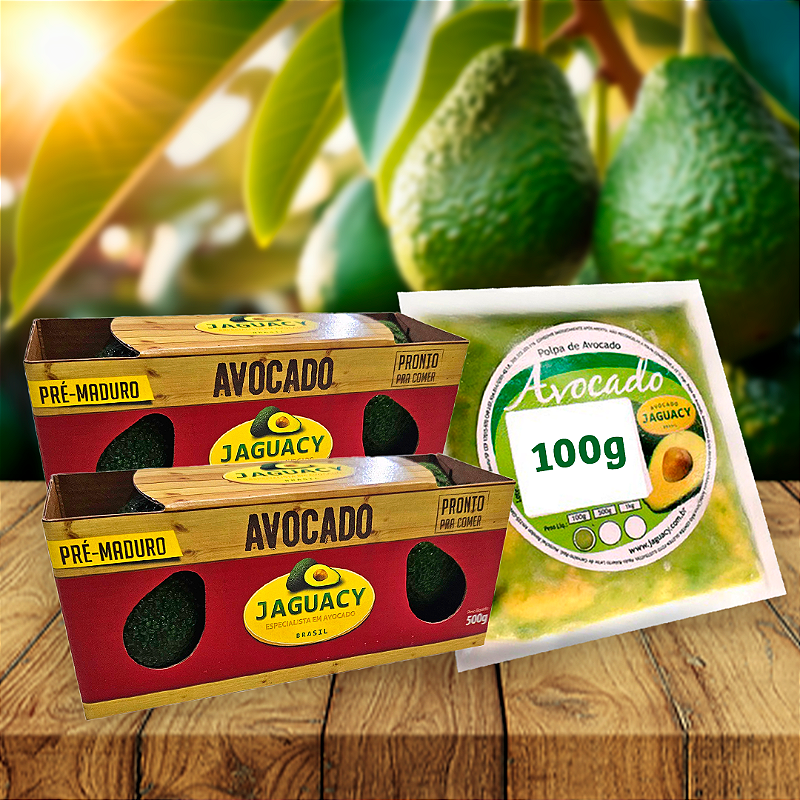 Kit Avocado Jaguacy pré-maduro com polpa - Loja Avocado Jaguacy