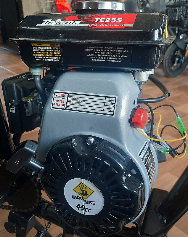 Motor Toyama 2.5HP 4-Tempo + Embreagem - Mão Bikes Ribeirão Preto-SP