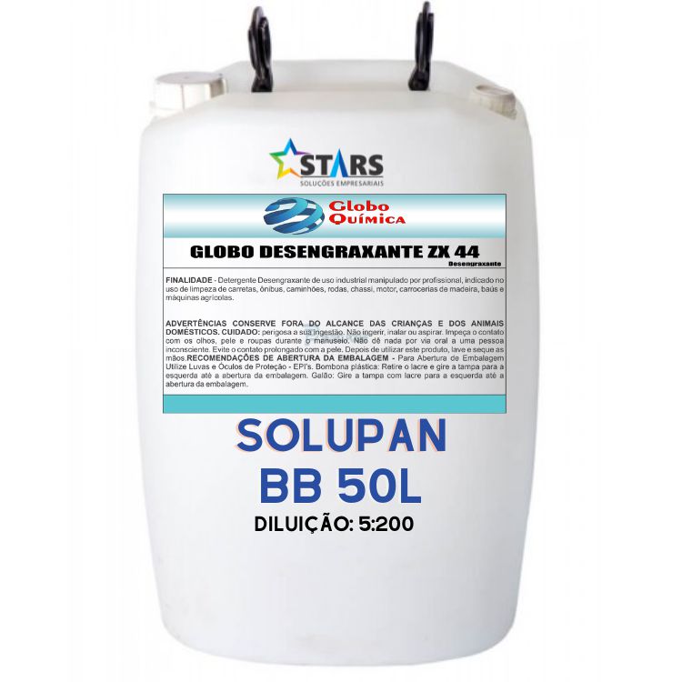 Desengraxante zx44 solupan 50 Lt 5:200 - Globo Química - Stars Produtos ...