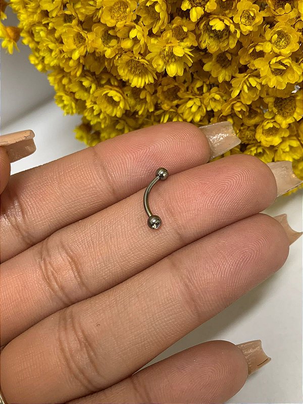 Curvo titanio 0,80x 8mm - Ideal Piercing